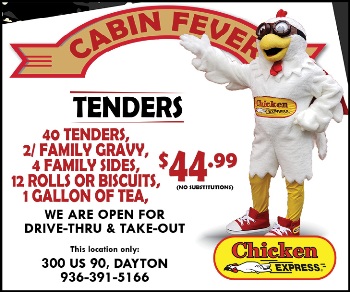 Chicken Express April 2020 ad | Bluebonnet News