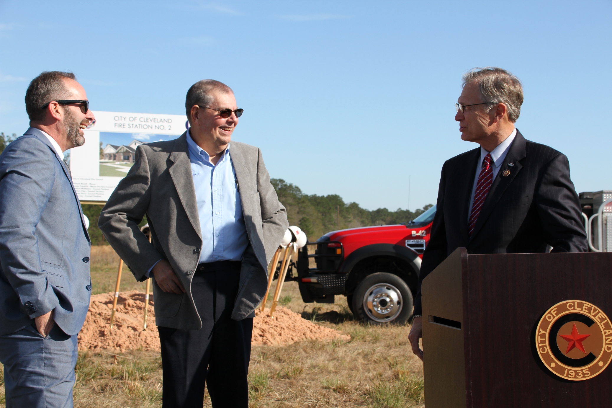 City of Cleveland breaks ground on new fire station - Bluebonnet News