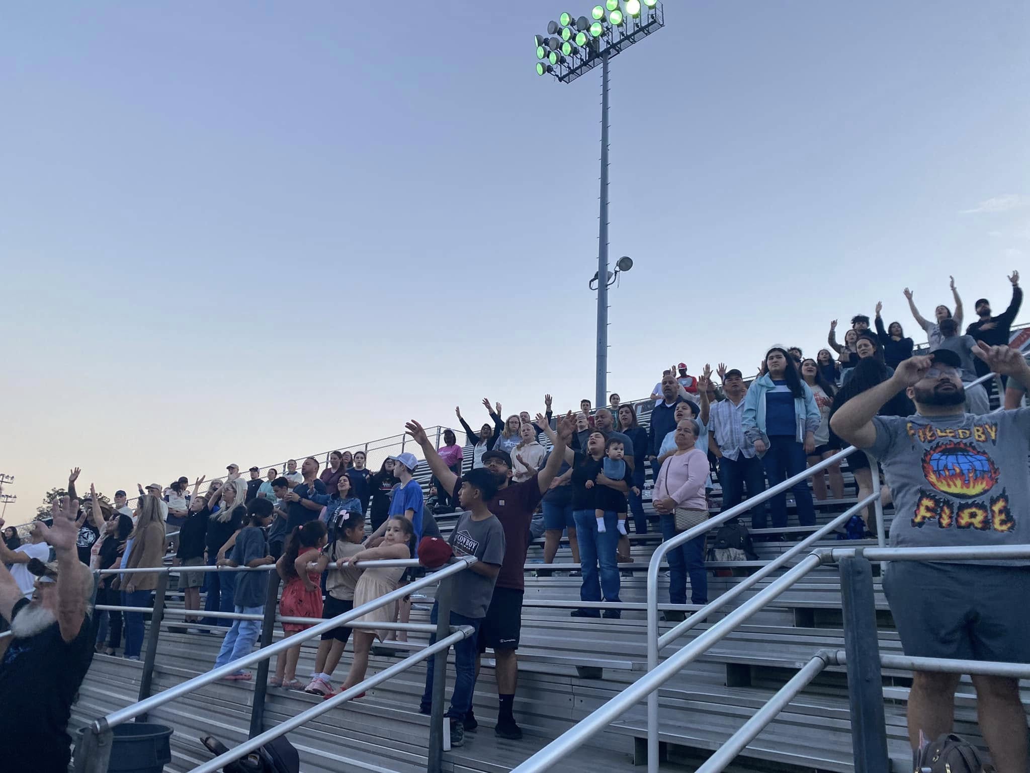 Students, families gather for Fields of Faith at Splendora ISD Stadium ...